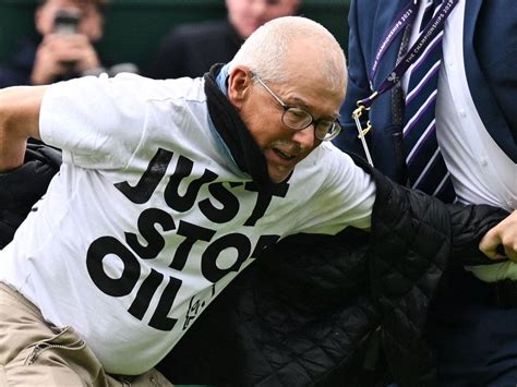 Wimbledon 2023 Video Just Stop Oil Protest Interrupts Daria Saville Vs