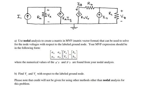 Solved Lo Kai 2 A Use Nodal Analysis To Create A Matrix In