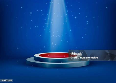 스포트 라이트는 무대 조명 나이트 클럽 파티 배경입니다 반짝이와 공기에 반짝 장면입니다 벡터 일러스트 레이 션 0명에 대한 스톡