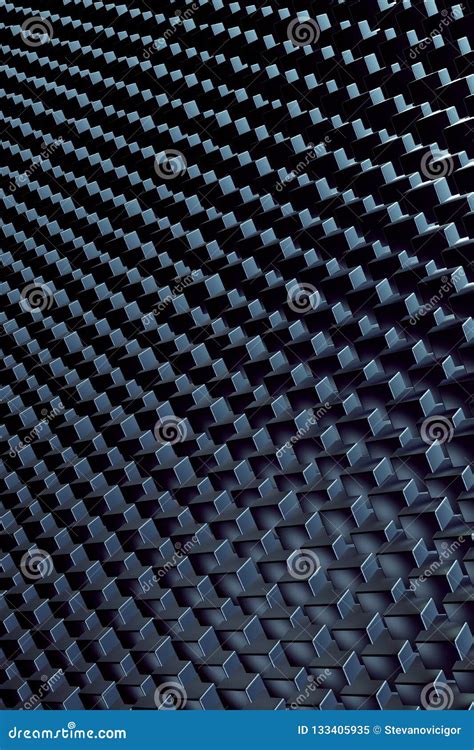 Cubes Array As Abstract 3d Background Stock Illustration Illustration
