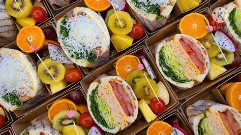 한숲중학교 샌드위치과일단체도시락 Youtube