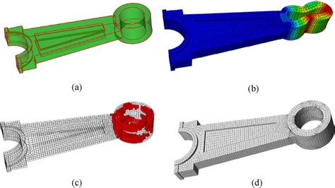 Mesh Adaptation Results Of Example 5 A Input Geometric Model B Stress