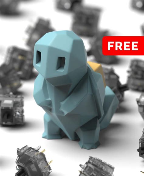 Squirtle Keyboard Clicker 3d Model By Flowalistik On Thangs