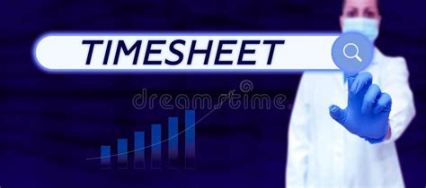 Conceptual Display Timesheet Business Concept Graphical Representation Of Period Time On Which