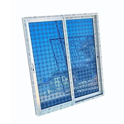 Powder Coated Aluminium Partition Sliding Window Height 3 Feet At