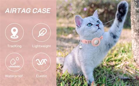 2 Pack Airtag Cat Collar Breakaway With Bellreflective Kitten Collar