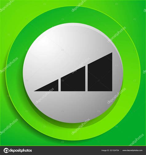 Level Progress Indicator Icon Meter Gauge Yardstick Symbol Stock Vector