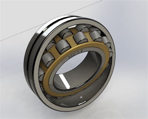 双列调心滚子轴承solidworks 2015模型图纸下载 懒石网