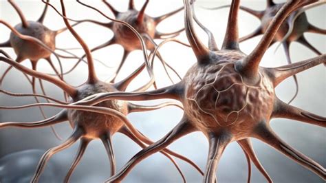 Microscopic View Of Interconnected Neurons Neural Network Brain Cells Neuroscience A Detai