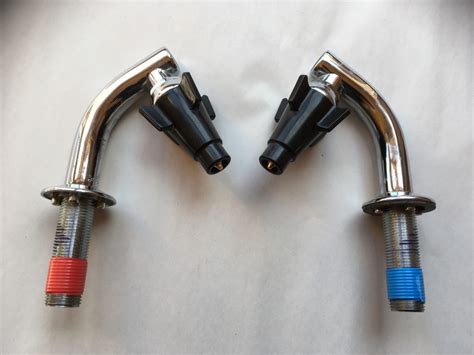 Polished Brass Basin Taps Restored Tap Refurbishment