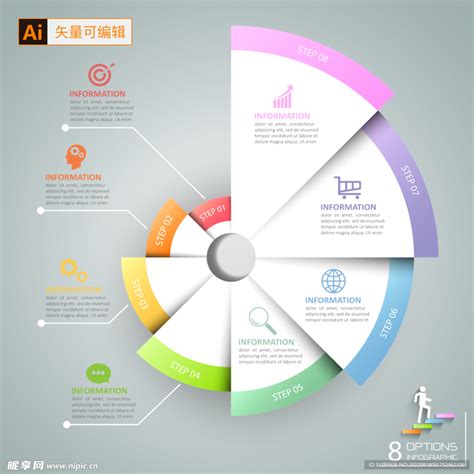 扇形信息图表设计图广告设计广告设计设计图库昵图网