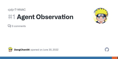 Agent Observation · Issue 1 · Cjdjrt Maac · Github