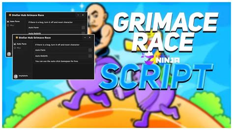 Grimace Race Script Roblox Pastebin Cheat 2023 Cheater Ninja