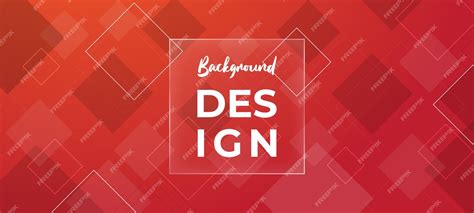 Premium Vector Abstract Red Gradient Geometric Square Shape Background Modern Futuristic