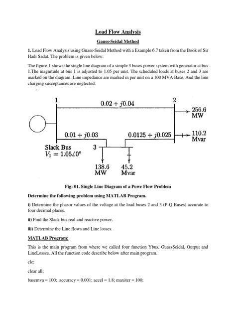 Assignment Load Flow Analysis Download Free Pdf Force Electrical Engineering Assignment Load Flow Analysis Download Free Pdf Force Electrical Engineering