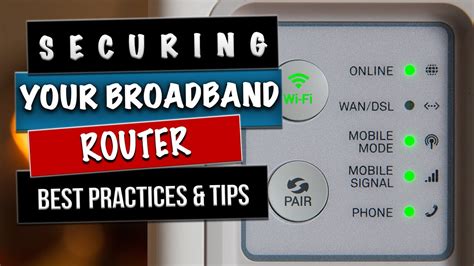 HOW TO SECURE YOUR BROADBAND ROUTER BEST PRACTICES TIPS YouTube