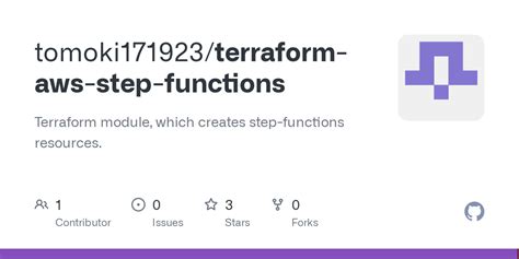 Github Tomoki171923terraform Aws Step Functions Terraform Module Which Creates Step