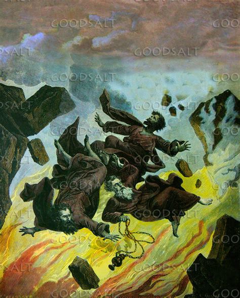 Korah Dathan Abiram Earth Open Swallow Hell Incense Strange Fire Judgment Moses Goodsalt