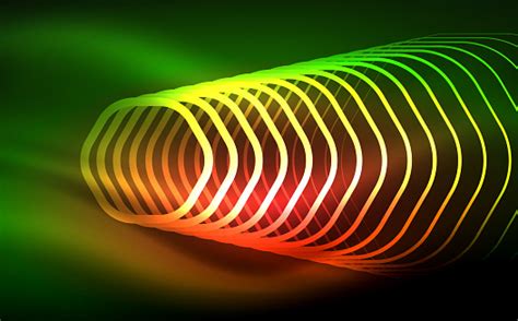 육각형 빛나는 기하학적 도형 디지털 테크노 추상 배경 개요 3차원 형태에 대한 스톡 벡터 아트 및 기타 이미지 3차원 형태