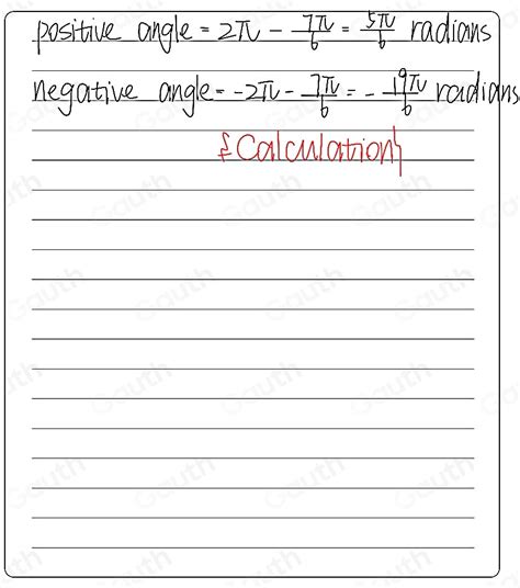 Solved Find Measures Of A Positive Angle And A Negative Angle