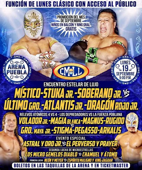 Cartelera Arena Puebla Lunes De Septiembre E Consulta