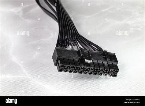 Psu Cable Pins Connector Of The Power Supply Unit To The Computer Motherboard Pins Atx