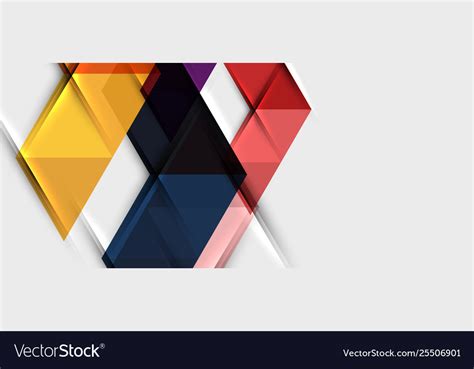 Abstract Geometric Background Modern Overlapping Vector Image