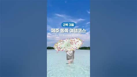 2박 3일 제주 동쪽 여행코스 대신 짜줌🙌🏻 댓글에 여행지와 추천 코스 남겨놓을게요🌊 여행 감성숙소 Travel 숙소추천 여름 제주여행 Youtube