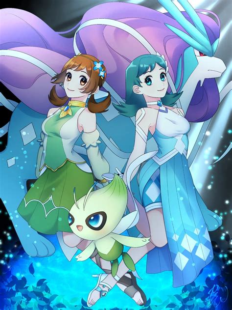 Lyra Kris Celebi And Suicune Pokemon And More Drawn By Hana E