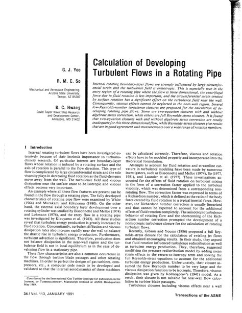 Pdf Calculation Of Developing Turbulent Flows In A Rotating Pipe