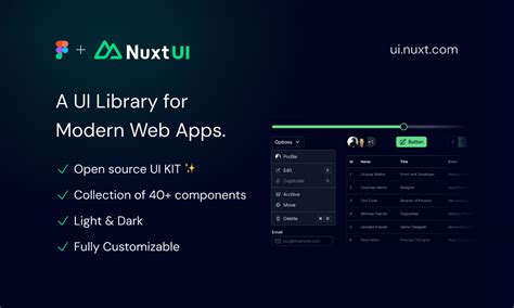 Nuxt Ui V3 • Official Design Kit • Free Figma