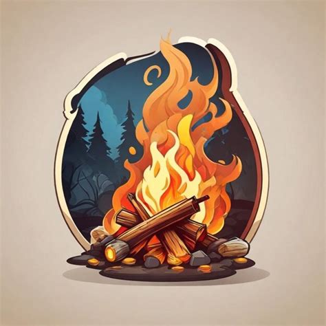 Premium Photo Bonfire Vector Background