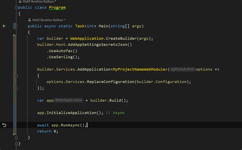 Async Application Initialization Methods On The Abpmodule Class · Issue