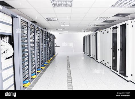 Network Server Room Stock Photo Alamy