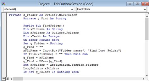 Find A Lost Folder In Outlook 2016