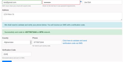 Registration System With Phone SMS Verification By Spectlancedigital