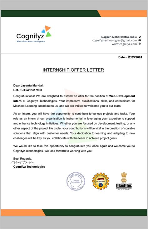 Jayanta Mandal On Linkedin Cognifyz Cognifyztec Cognifyztechnologies