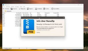 NanaZip Mit Neu Geschriebener Core Library Und Viel Mehr Als Preview Deskmodder De