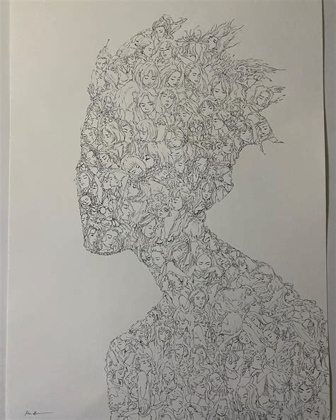 남이 완성되는 과정 드로잉 Drawing Sketcheveryday 펜드로잉 Pendrawing