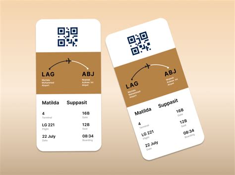 Boarding Pass By Kubrah Alawiye On Dribbble