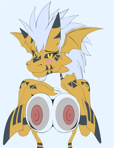 Rule 34 Breasts Color Digimon Exposed Breasts Female Female Only