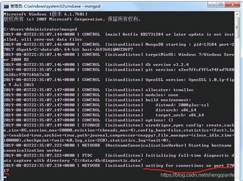 Windows环境下mongodb安装与开机启动windwos Mongod怎么后台启动开机自启 Csdn博客