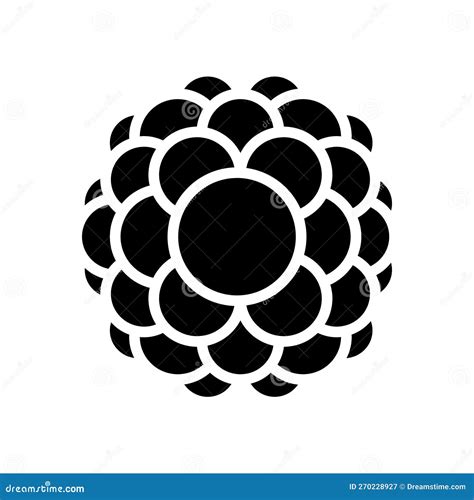 Particle Molecular Structure Glyph Icon Vector Illustration Stock