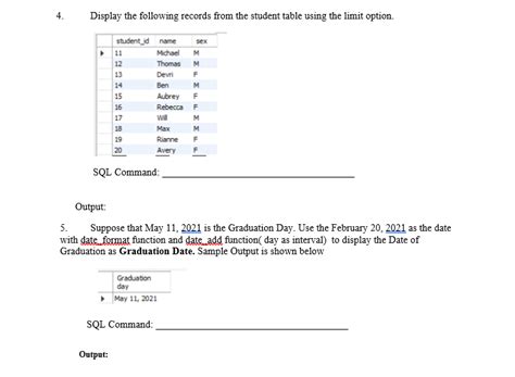 Solved 1 Create Mysql Queries For Each Task 2 Copy And