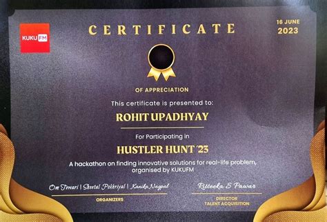 Rohit Upadhyay On Linkedin Hustlerhunt23 Hackathon Kukufm