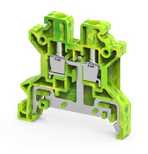 Connectwell Ctsg4 Ground Earth Terminal Blocks For Multi Rail Mounting Interlec Electrical