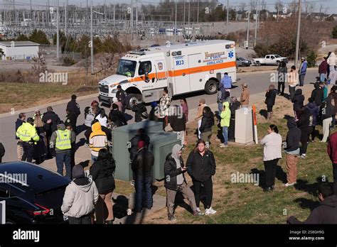 An Ambulance Leaves The Antioch High School Following A Shooting In