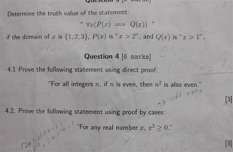 Solved Determine The Truth Value Of The Statement Chegg