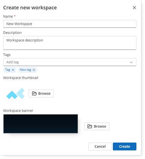 Create A New Workspace