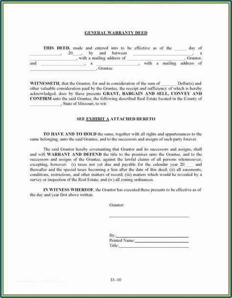 Blank Missouri Beneficiary Deed Form Form Resume Examples Mw9pakdyaj